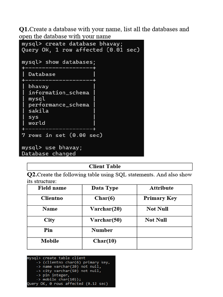 Holiday Homework Computer Science Part1 | PDF | Computer Data | Databases