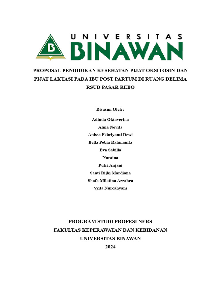 Proposal Penkes Kel 2 Delima | PDF