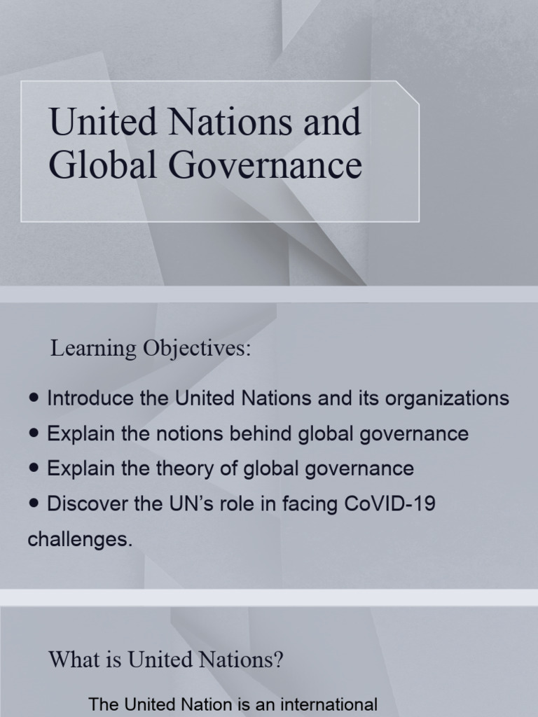 United Nations | PDF | United Nations | International Relations