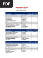 STADIO 2025 Academic Calendar_new students_CL | PDF