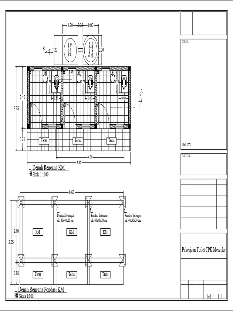 Denah Toilet V01 | PDF