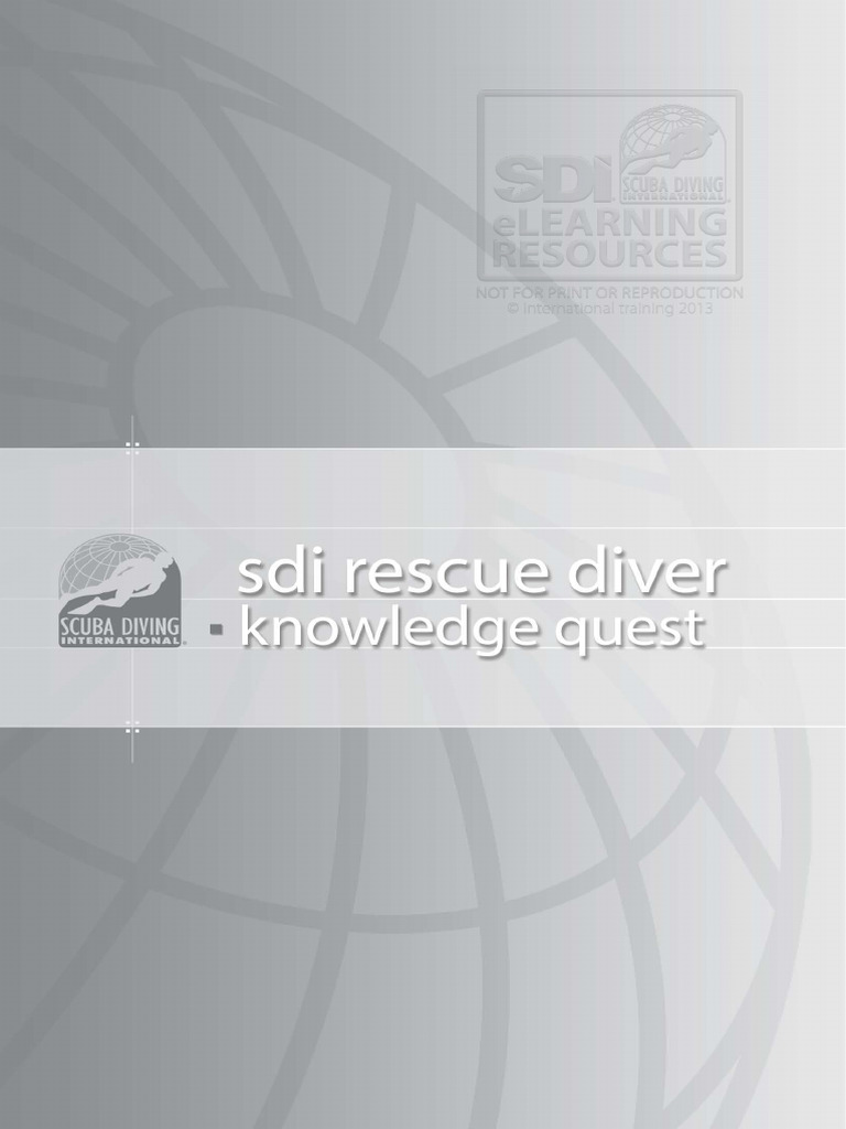 Rescue Diver Key Questions | PDF | Underwater Diving | Scuba Diving