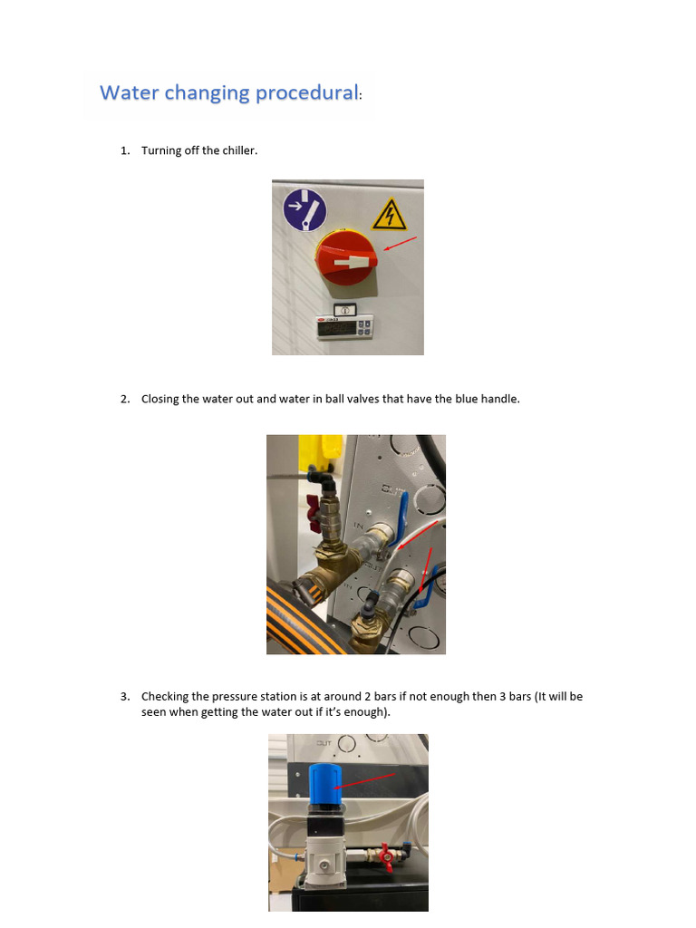 Water Changing Procedural | PDF | Home & Garden | Wellness