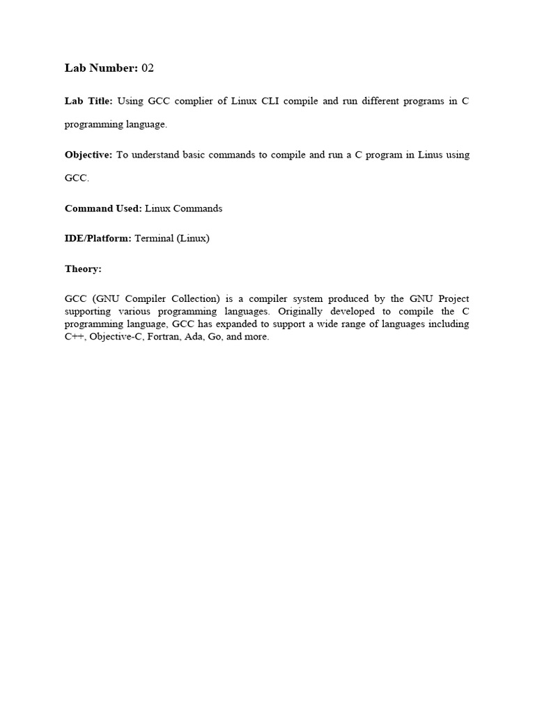 Lab 2 OS | PDF | Compiler | Linux
