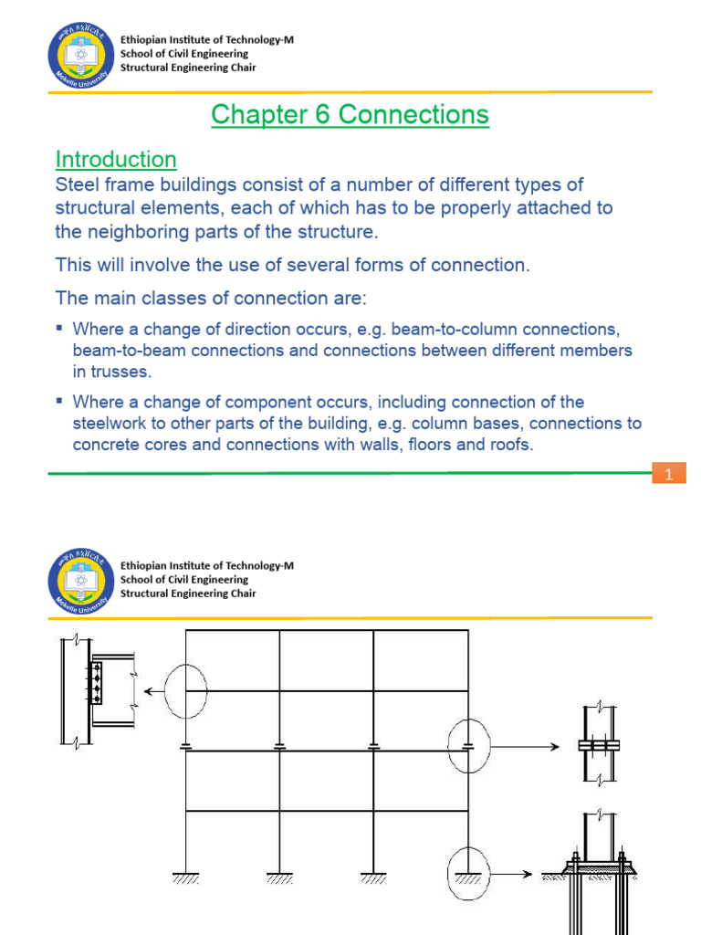 Chapter 6 Beam Column Connections | PDF | Screw | Structural Engineering