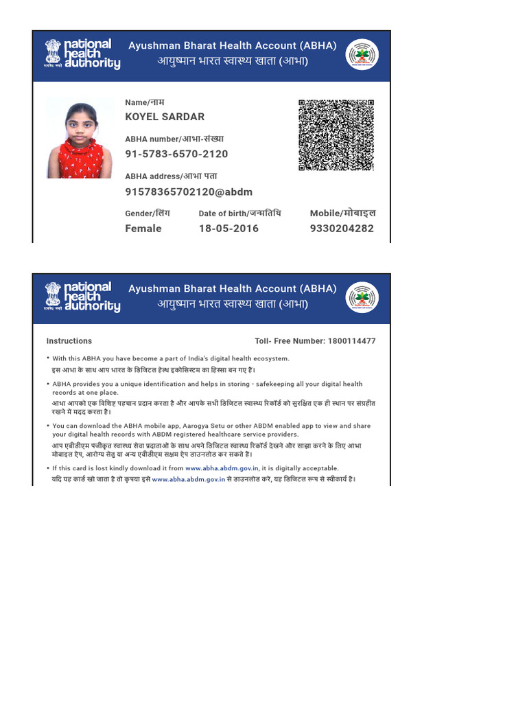 Abha - Abha Card | PDF