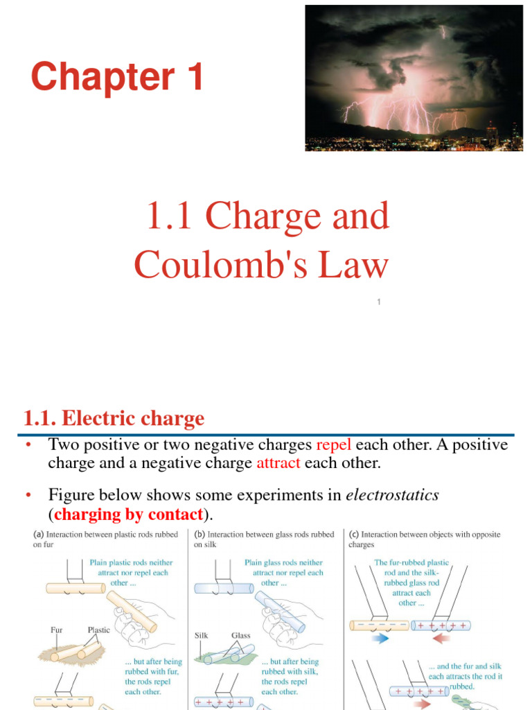 Coulomb's Law | PDF | Electric Charge | Electron