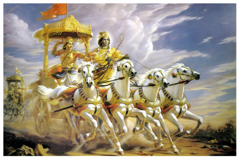Krishna - Arjun Mahabharat 12x18 | PDF
