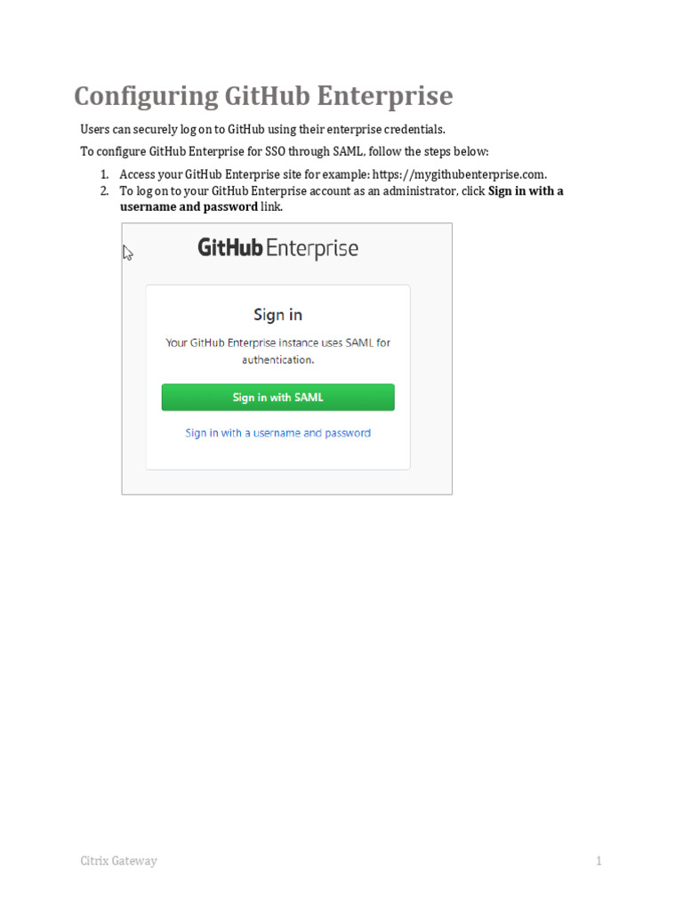 Github Single Sign On Configuration | PDF | Public Key Certificate | Access Control