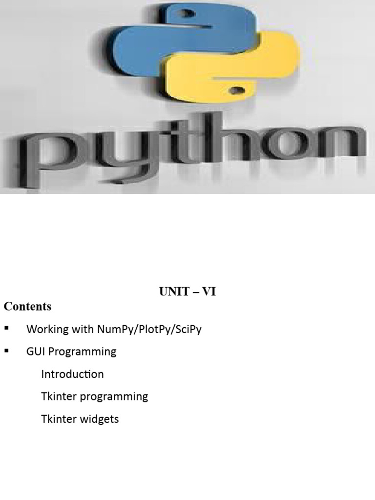 Unit Vi | PDF | Window (Computing) | Graphical User Interfaces