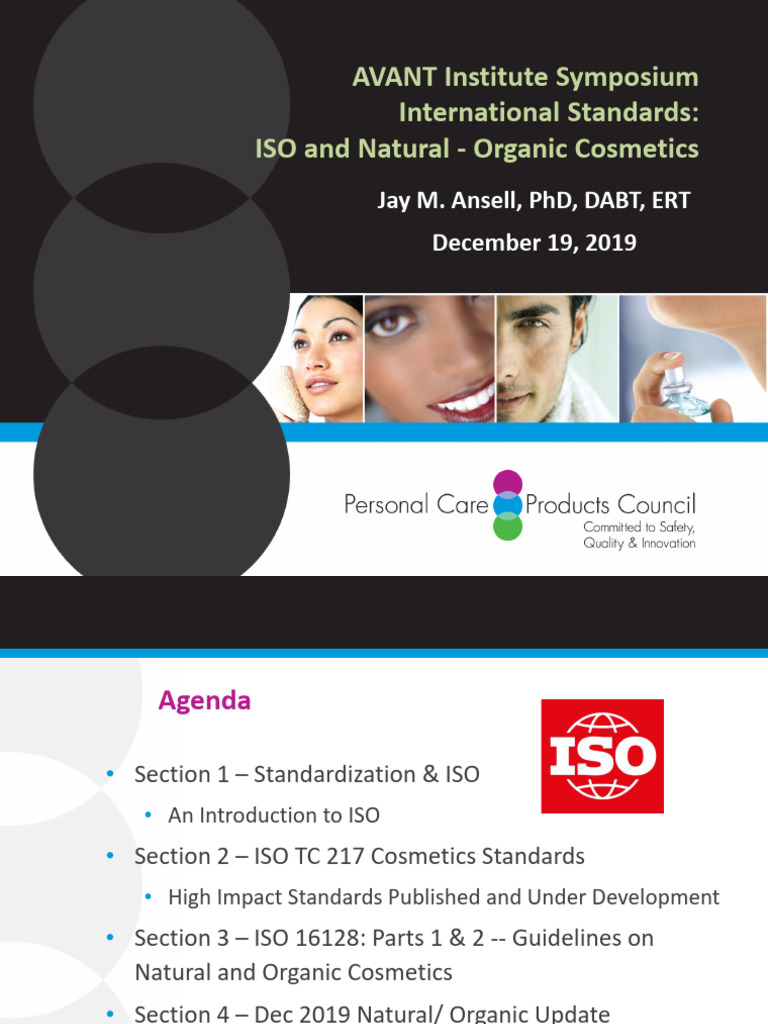 International Standards - ISO and Natural - Organic Cosmetics - Jay ...