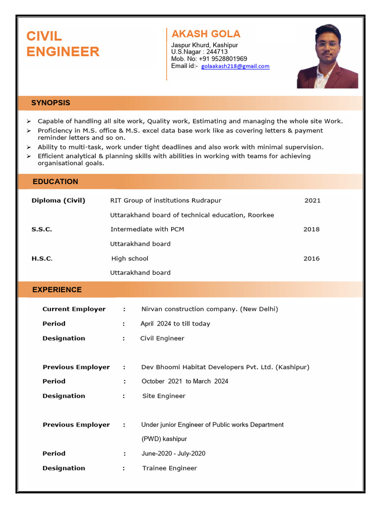 Resume Akash Gola | PDF | Learning | Cognition