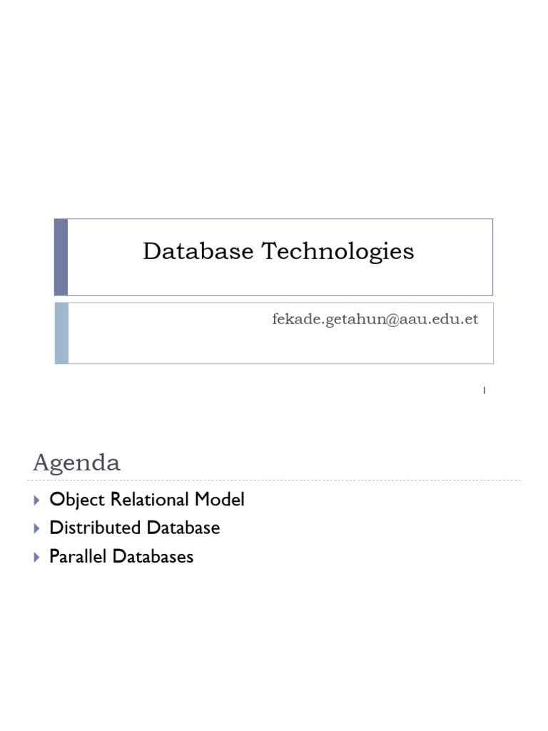 ADVDB or DD Parallel Aau | PDF | Databases | Relational Database