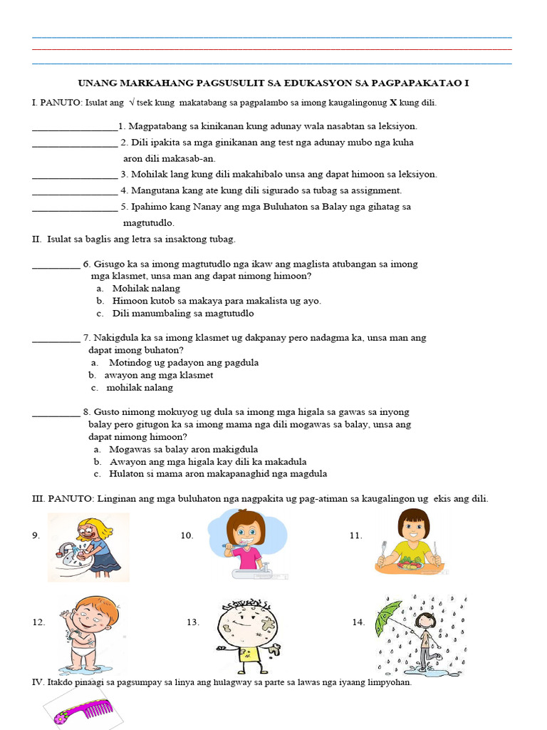 First Periodical Test With TOS | PDF