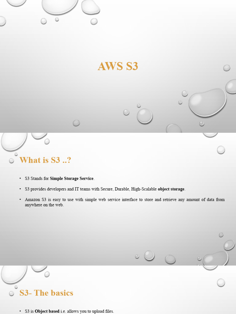S3 CloudFront RDS DynamoDB | PDF | No Sql | Databases
