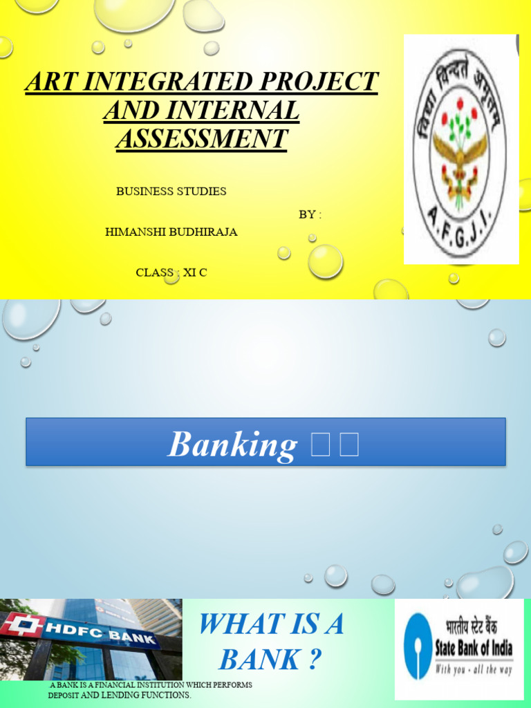 Banking BST PPT Class 11 | PDF | Credit Card | Loans