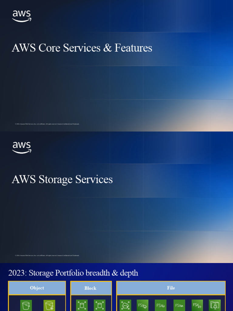 AWS Core Services | PDF | Amazon Web Services | Computing