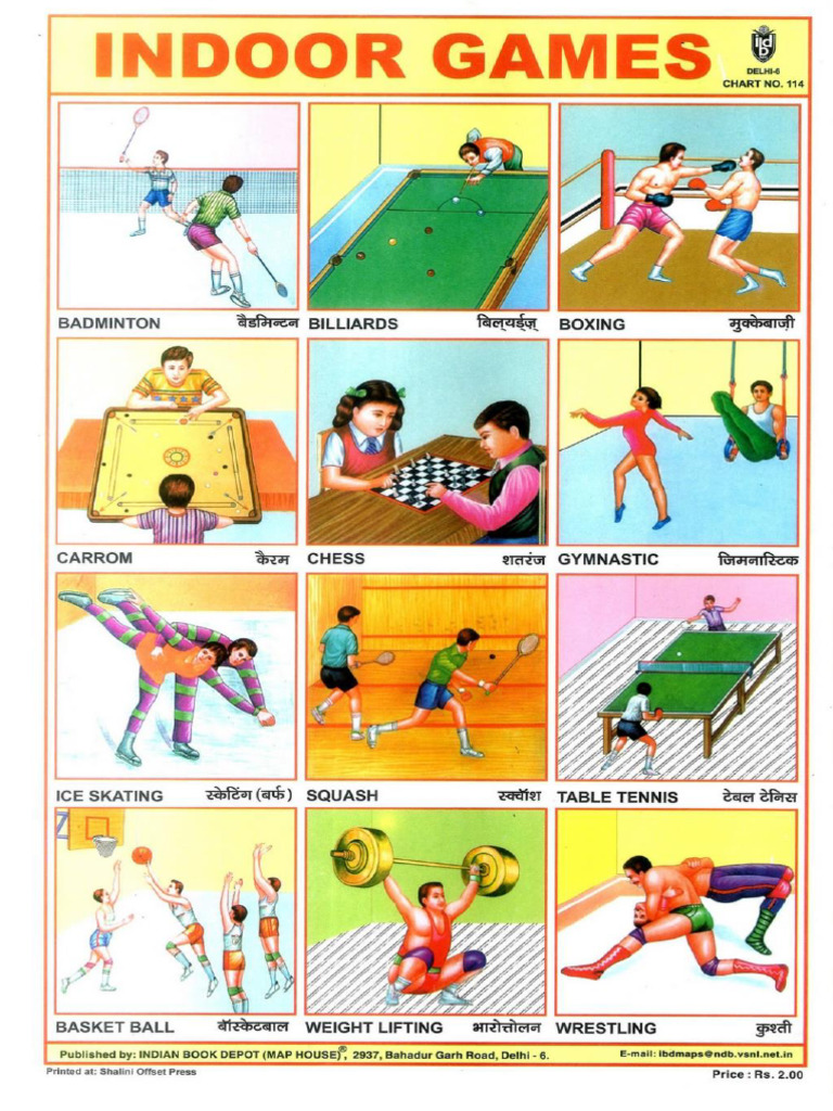 Indoor Outdoor Games | PDF