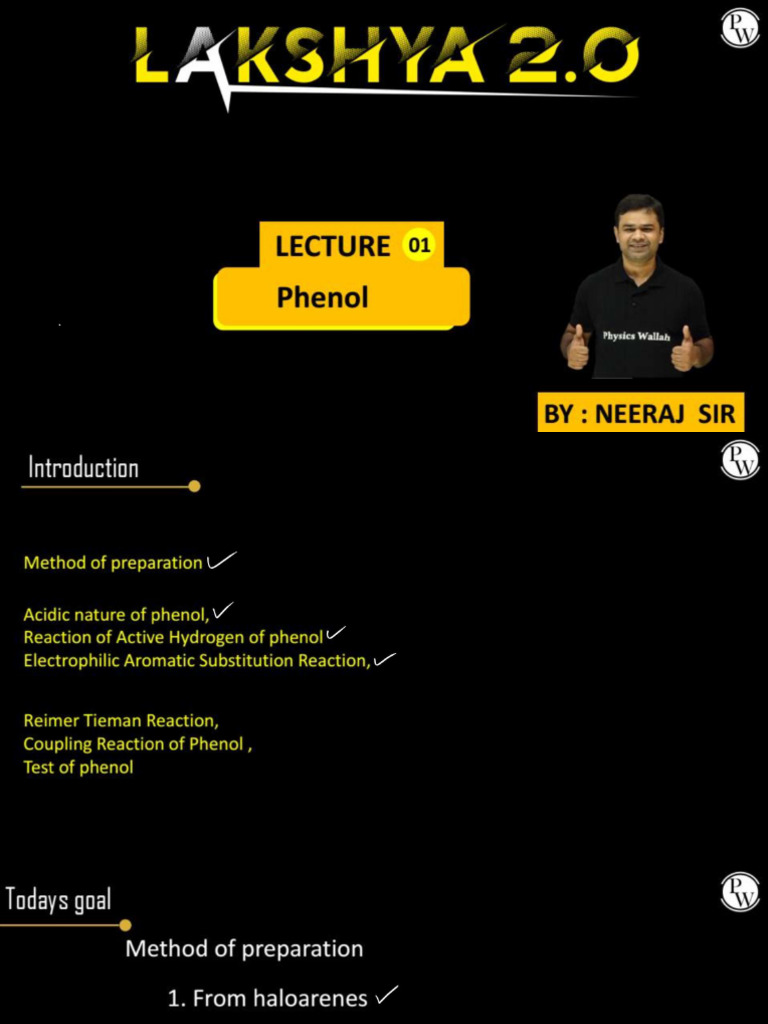 Phenol 01 Class Notes Pdf 8915