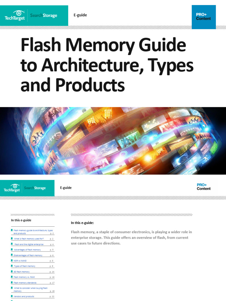 Flash Memory Guide To Architecture Types and Products | PDF | Flash Memory | Computer Data Storage