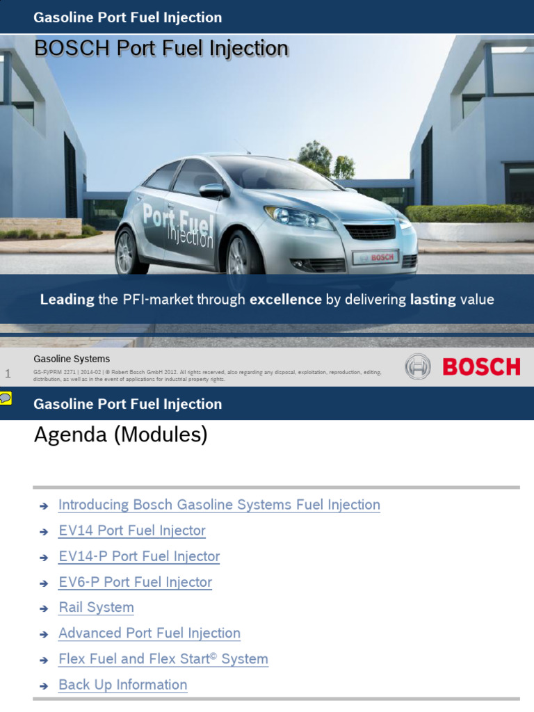 Bosch Gasoline Systems Overview | PDF | Fuel Injection | Gasoline