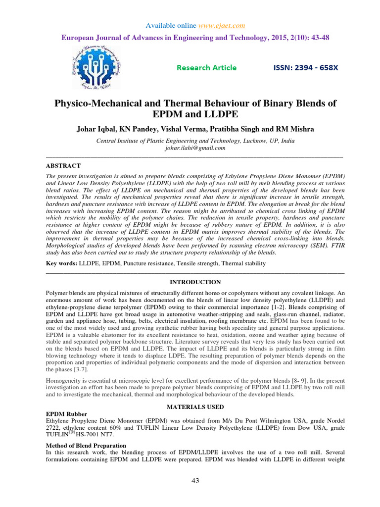 Ejaet 2 10 43 48 | PDF | Applied And Interdisciplinary Physics | Physical Sciences