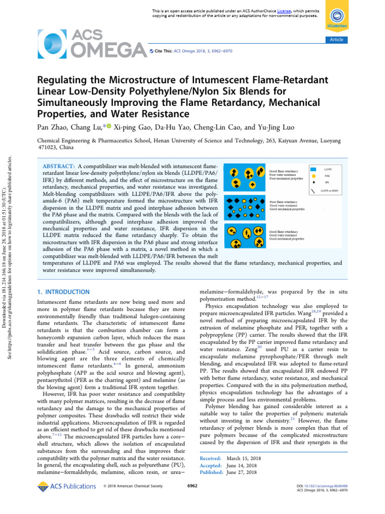 Regulating The Microstructure of Intumescent Flame | PDF | Adhesion ...
