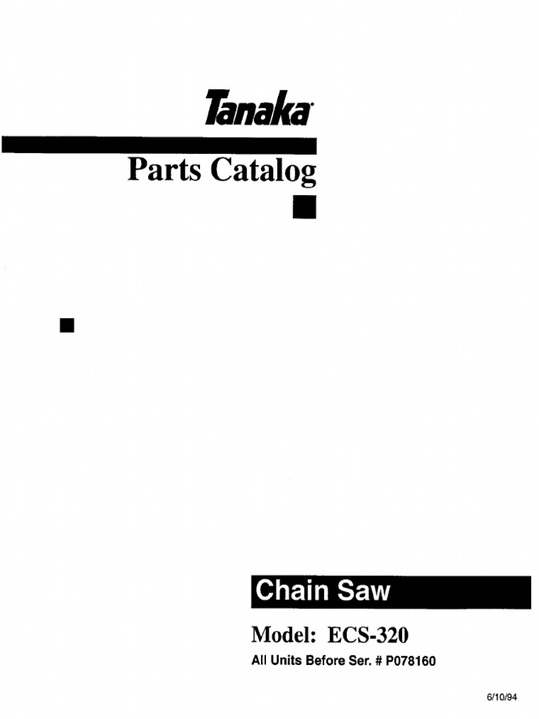Manual Tanaka ECS-320 | PDF