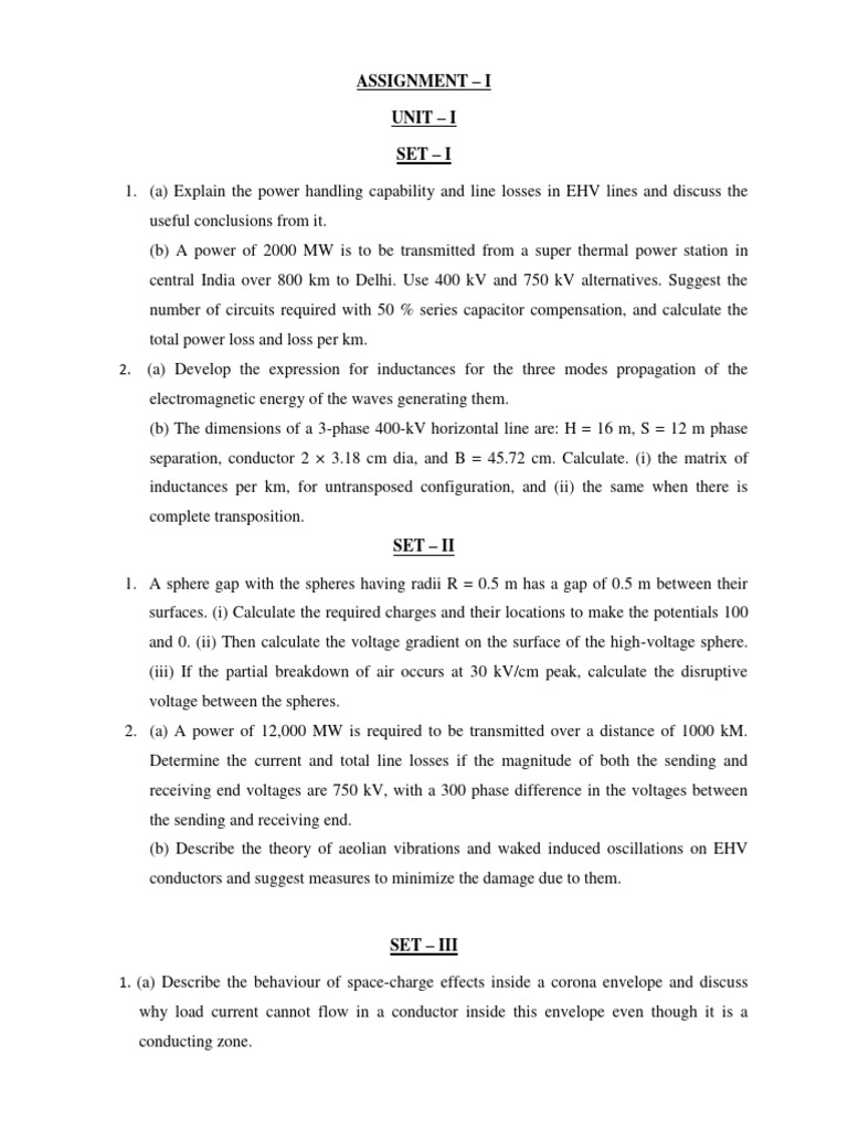 ASSIGNMENT of HVAC & DC | PDF | High Voltage Direct Current | Rectifier