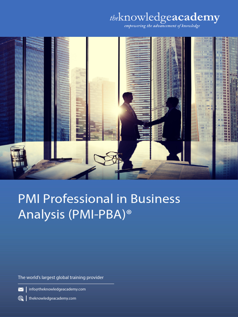 PMI-PBA Business Analysis Training Guide | PDF | Swot Analysis ...