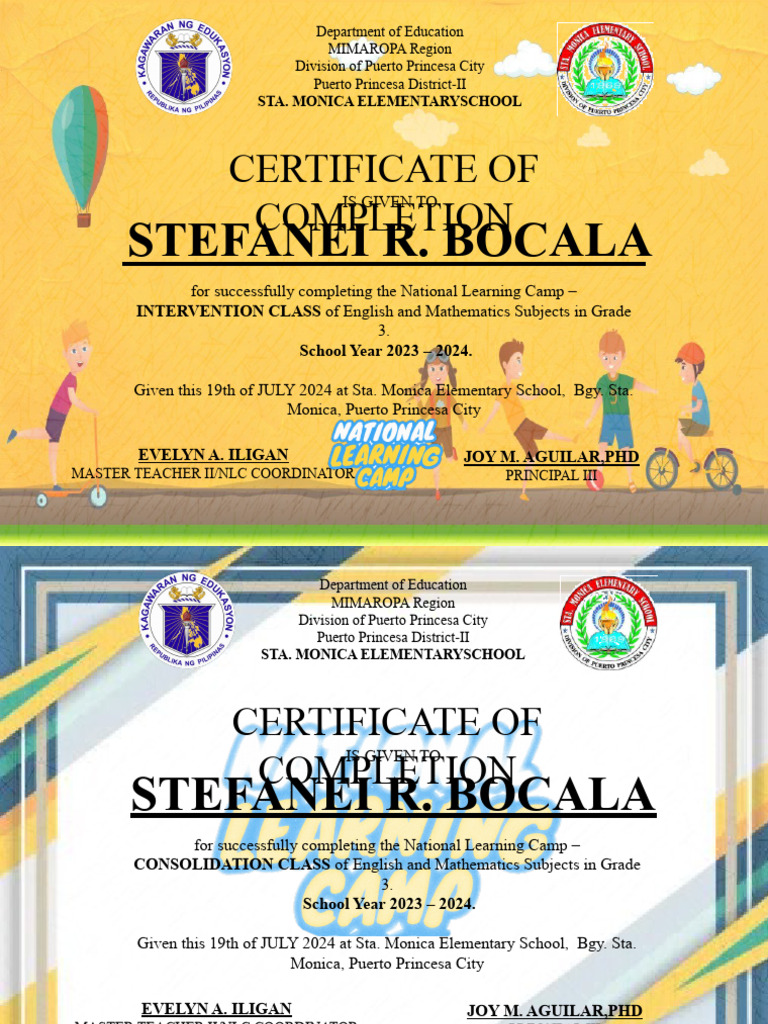 NLC Certificate Design 1 Stef | PDF