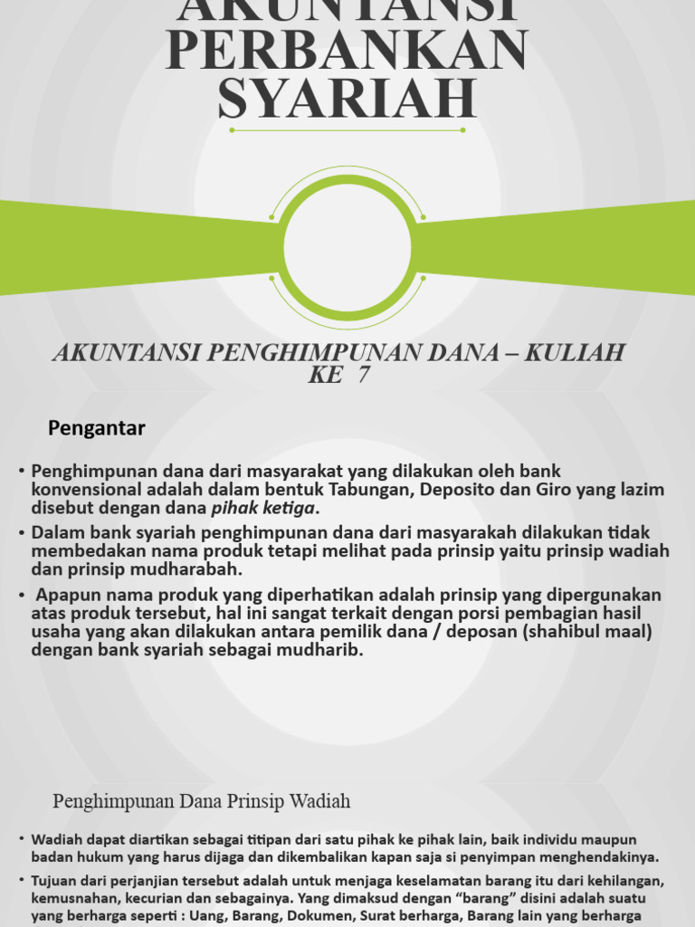 7-Materi Kuliah Akuntansi Syariah Yasba KLD 2024 | PDF