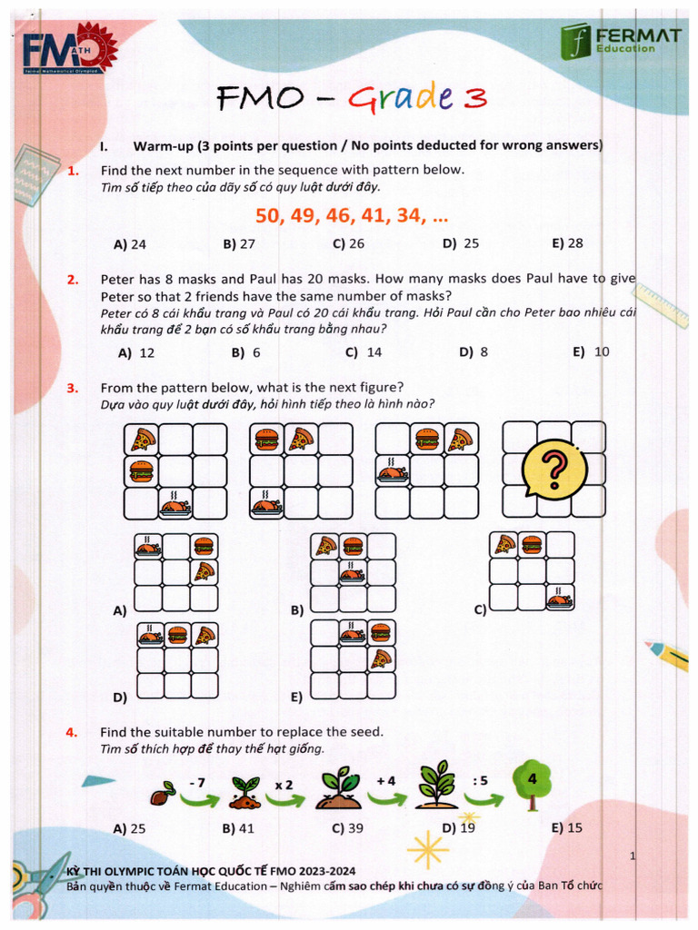 Fmo - Level 3 - CKQG 2023 | PDF