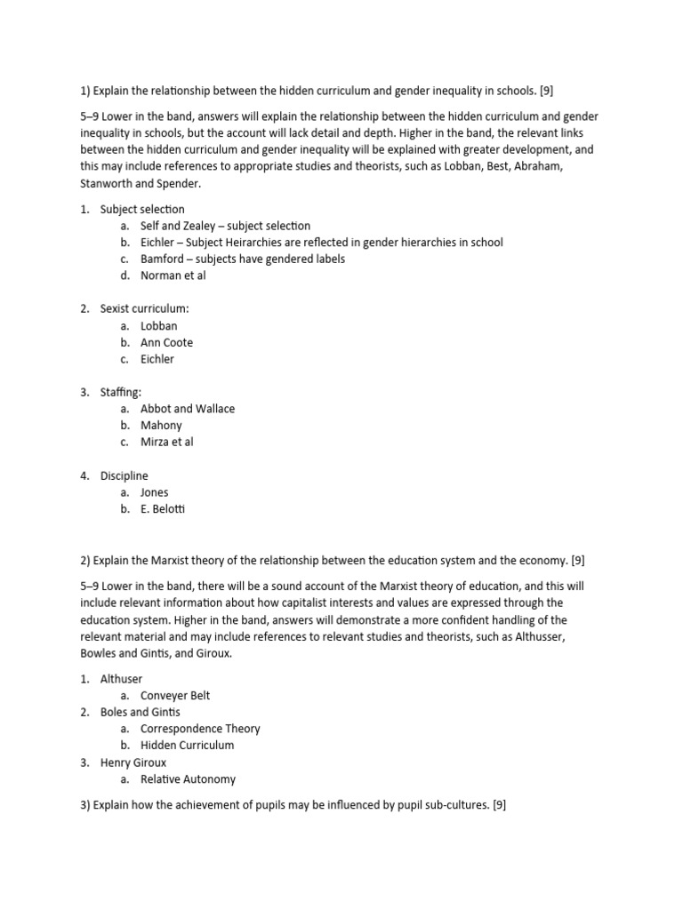 Education - 9 Mark Questions - V1 (Complete) | PDF | Intelligence Quotient | Sociology