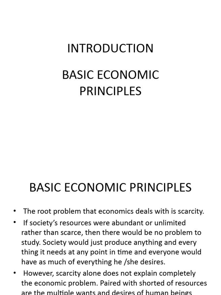 Econ 400 Basic Economic Principles | PDF | Demand | Supply (Economics)