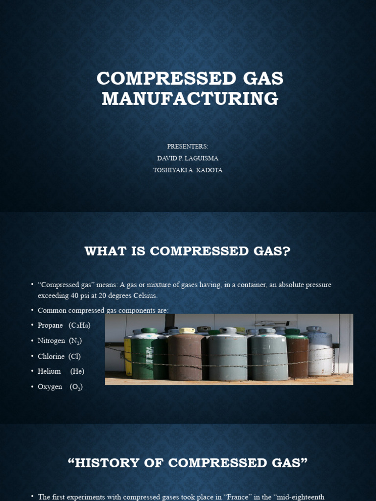 Compressed Gas Manufacturing. Reportinggg | PDF | Fuels | Gases