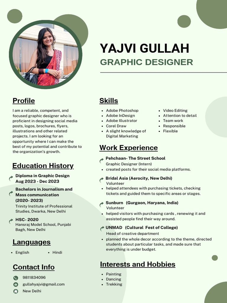 Yajvi Gullah: Graphic Designer | PDF