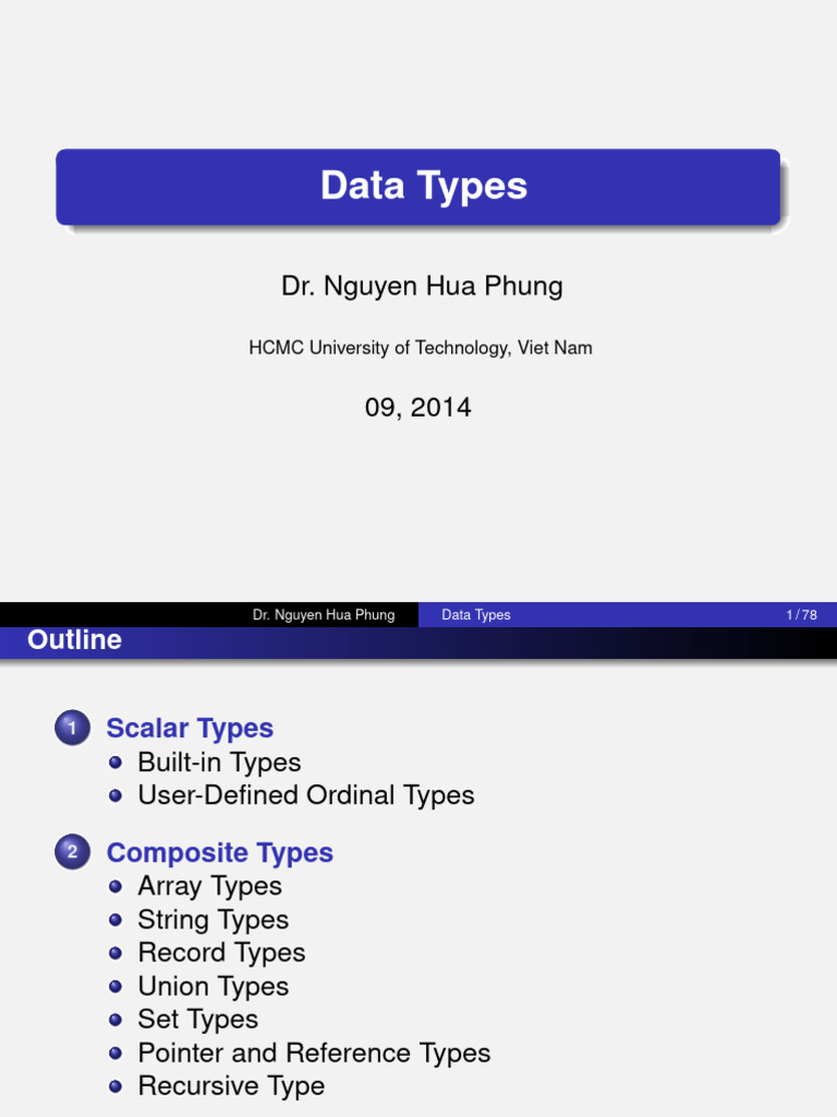 Data Types Handout1 | PDF | Data Type | Pointer (Computer Programming) Data Types Handout1 | PDF | Data Type | Pointer (Computer Programming)