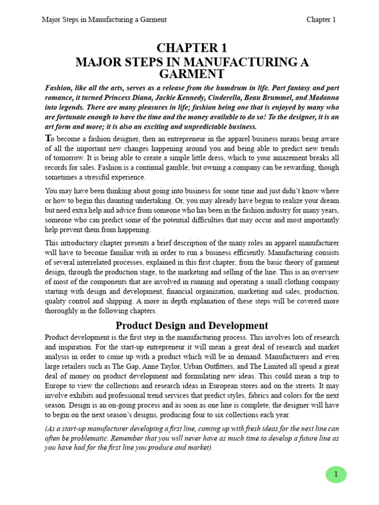 Free Chapter 1 Fashion For Profit | PDF | Sewing | Sales