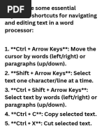 Inpage ShortCut Keys | PDF | Keyboard Shortcut | Ibm Pc Compatibles
