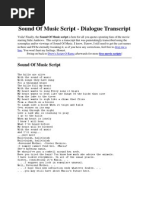 Sound of Music Script (Final) | PDF