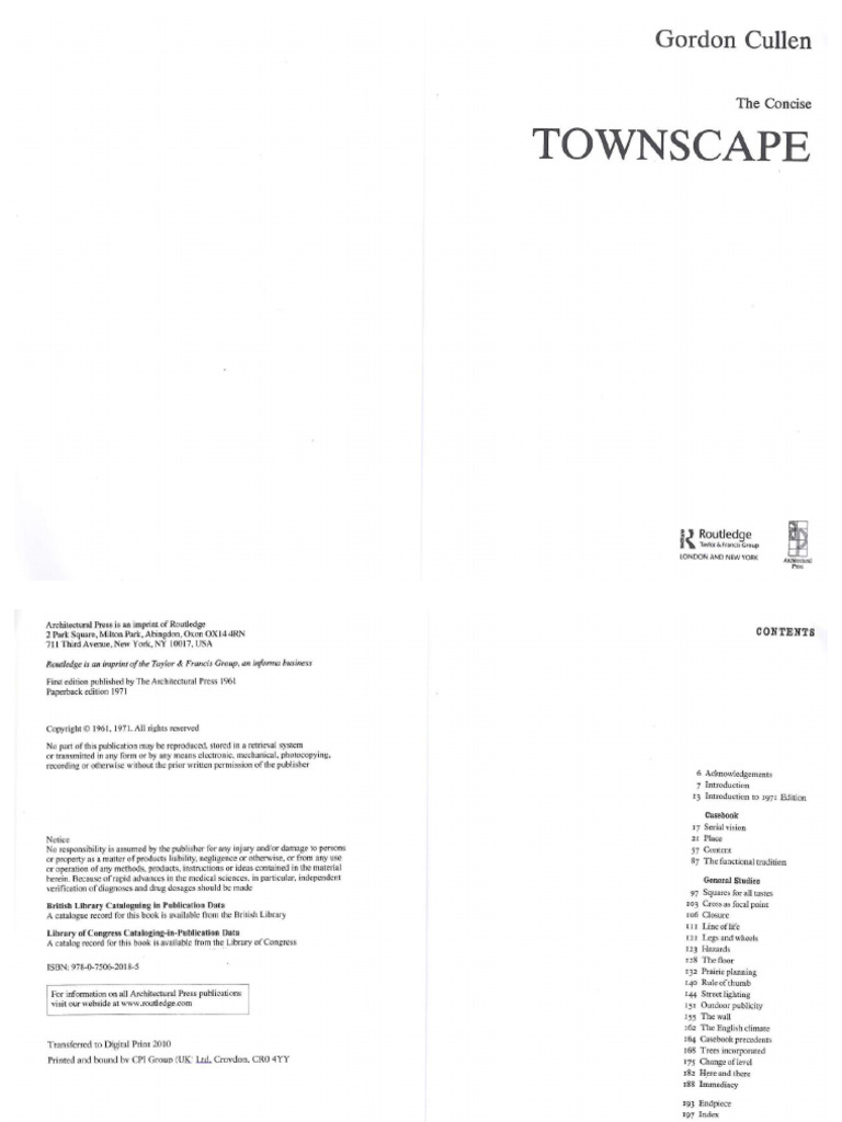 The Concise Townscape | PDF