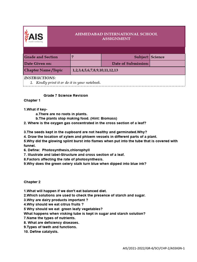 Ais 2021-2022 Gr-7 Sci Term 2 Revision | PDF | Chemical Substances | Acid
