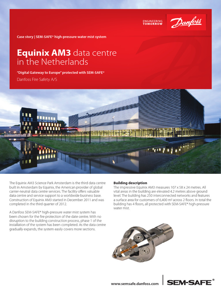 Danfoss Sem Safe Equinix Data Centre Holland Case Story | PDF | Pump | Data Center