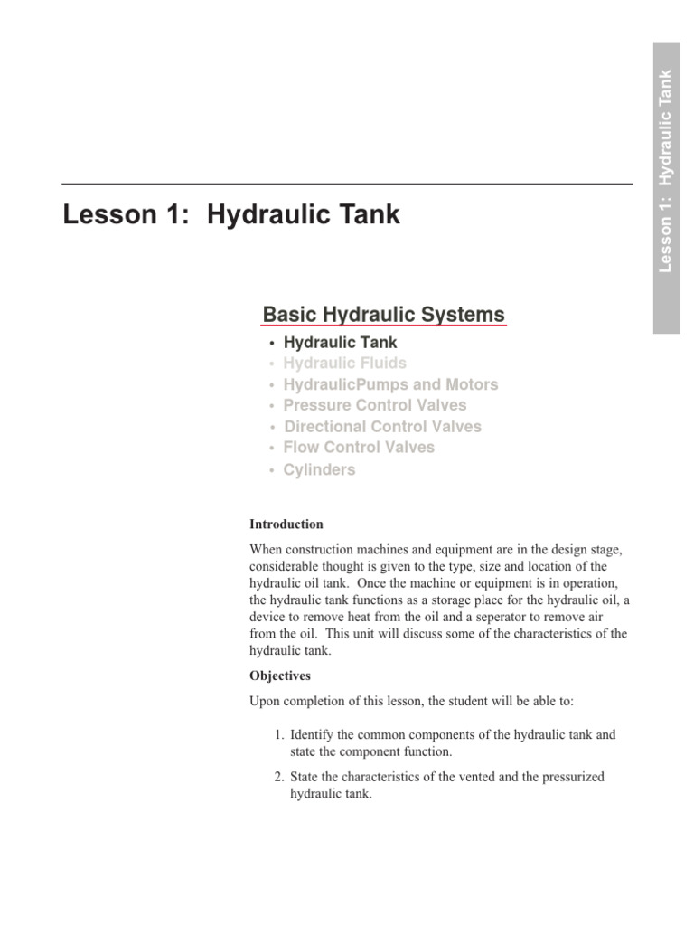 Basic Hydraulic Course Hand Out | PDF | Pump | Gear