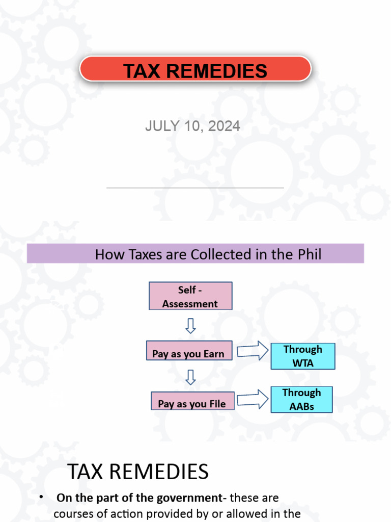 Tax Remedies | PDF | Taxes | Value Added Tax