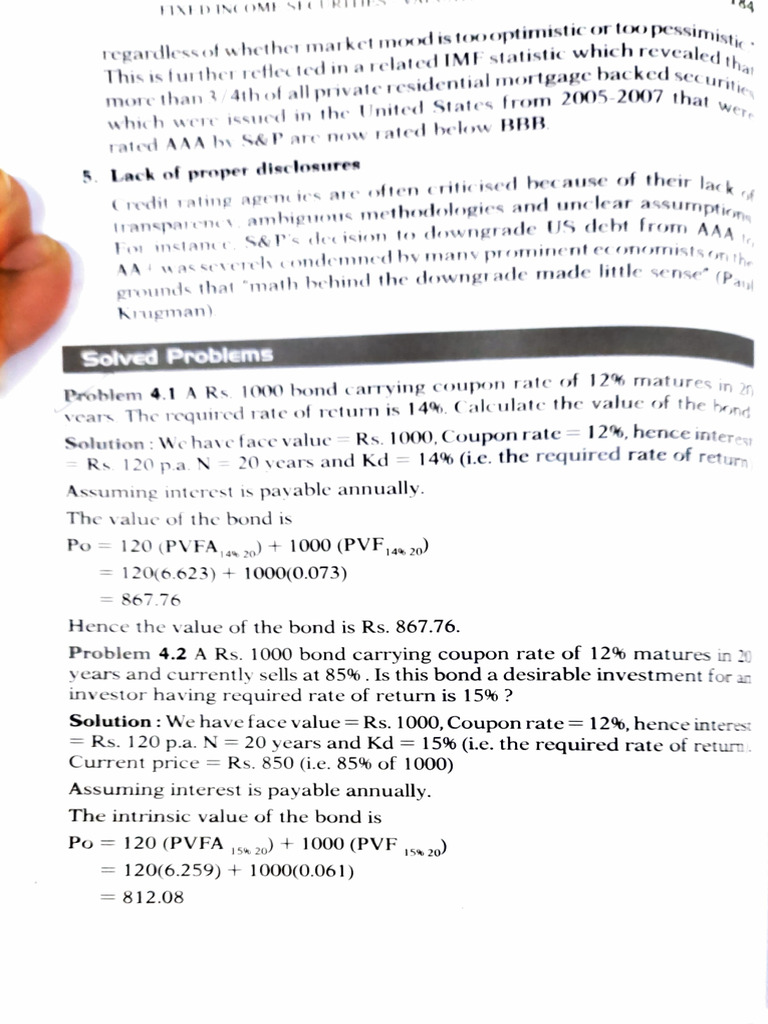 Bond Valuation and Investment Analysis | PDF | Bonds (Finance) | Yield ...