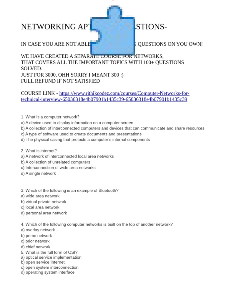 Networks | PDF | Computer Network | Internet Protocol Suite