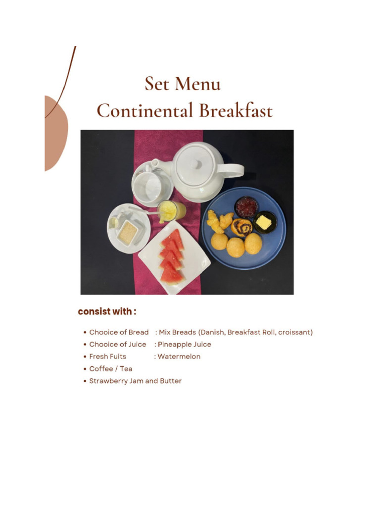 Set Menu | PDF