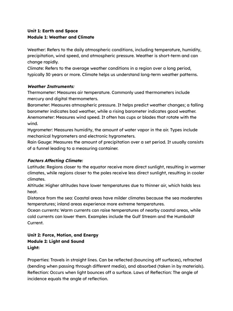 Grade 7 Notes For TLE | PDF | Solubility | Weather